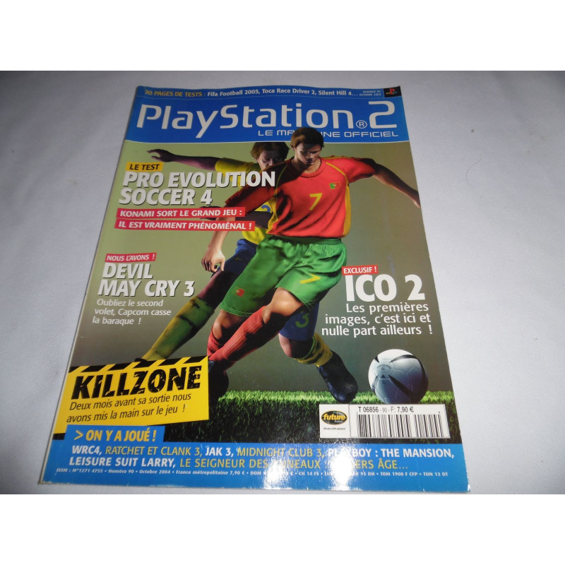 Magazine Playstation 2 Le Magazine Officiel n° 90 Pro Evolution Soccer 4