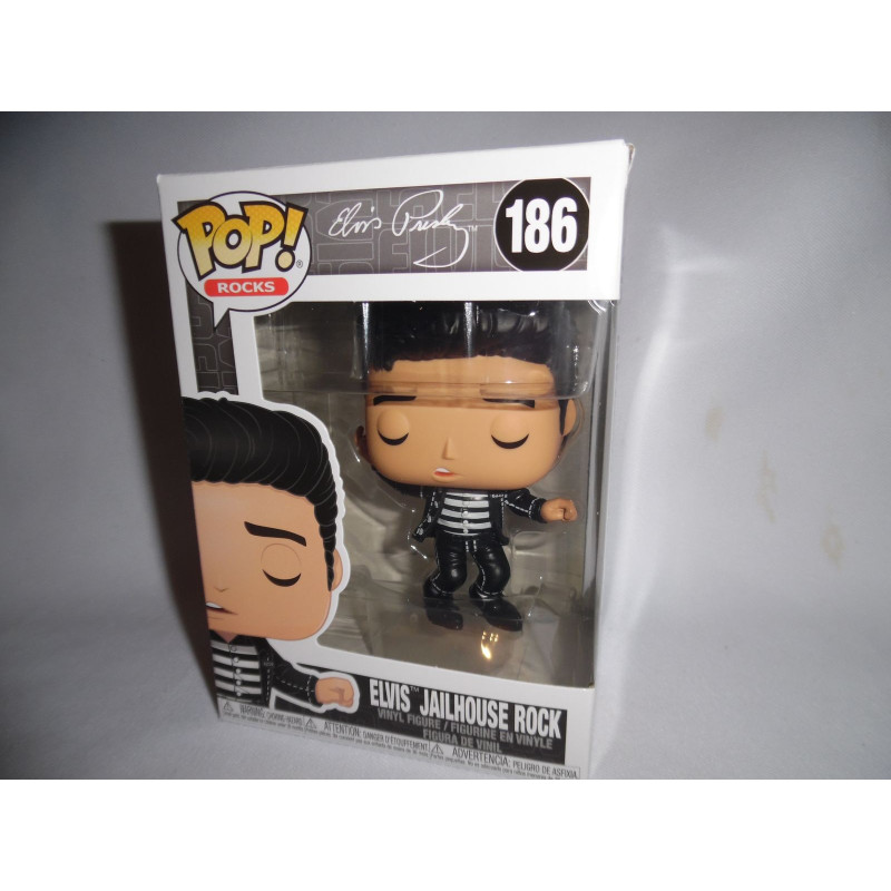Figurine Pop! Rocks Elvis Presley - Elvis Jailhouse Rock N° 186 Funko