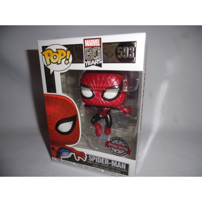 Pop! Marvel 80th Spider-Man (First Appearance) (Metallic) N° 593 Funko