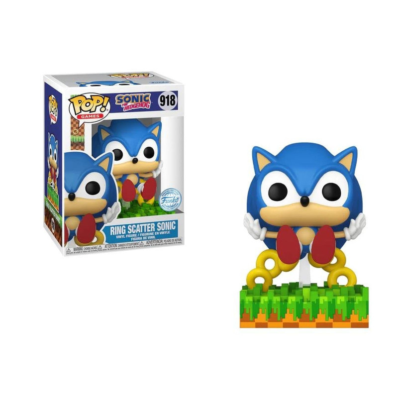 Pop! Games - Sonic the Hedgehog - Ring Scatter Sonic - N° 918 - Funko