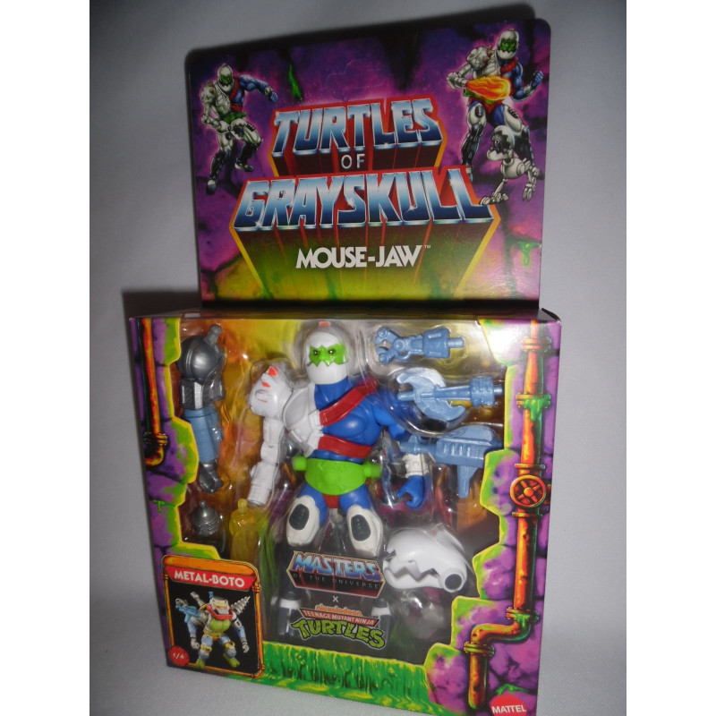 Figurine - MOTU x TMNT: Turtles of Grayskull Deluxe Mouse-Jaw Mattel